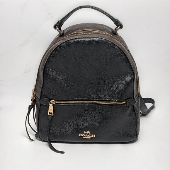 Coach | Bags | Coach Mini Backpack Leather Signature Canvas | Poshmark
